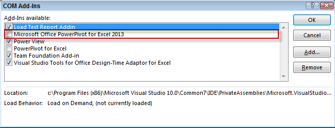 Office 2013 Preview – Enabling PowerPivot in Excel – Devin Knight