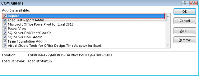 Excel 2013 Inquire Add-in – Devin Knight